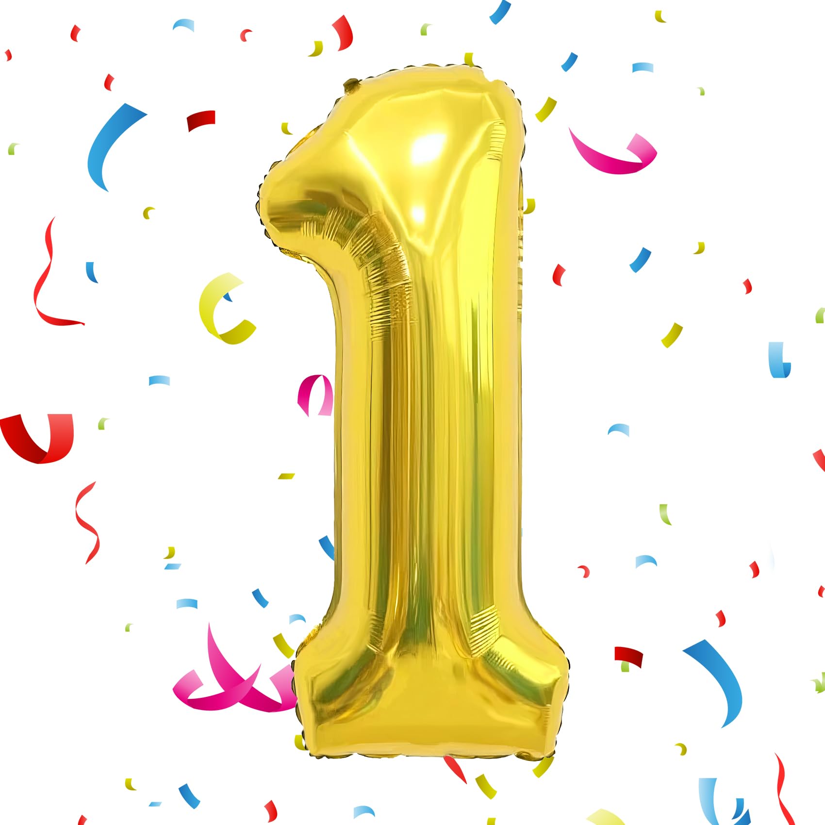 Snapklik.com : Gold Number 1 Balloons, 40 Inch Helium Balloons, 11 ...