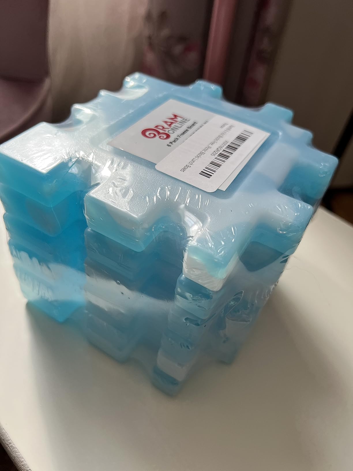 Ram® 6 x Ice Blocks Freezer Fridge Summer Ice Blocks Cooler Bag Camping ...