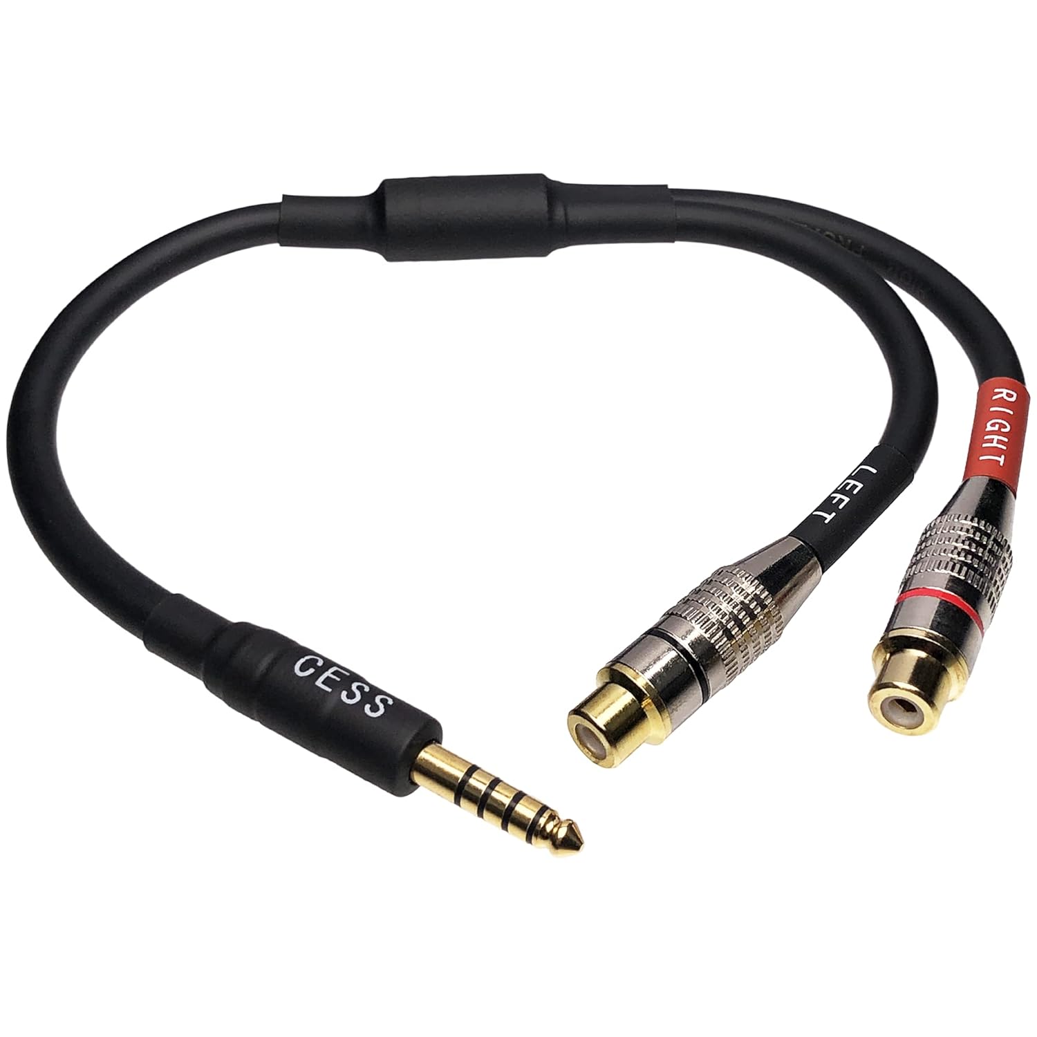 Amazon.com: CESS-260 Balanced 4.4mm to RCA Female Jack Headphone Audio ...