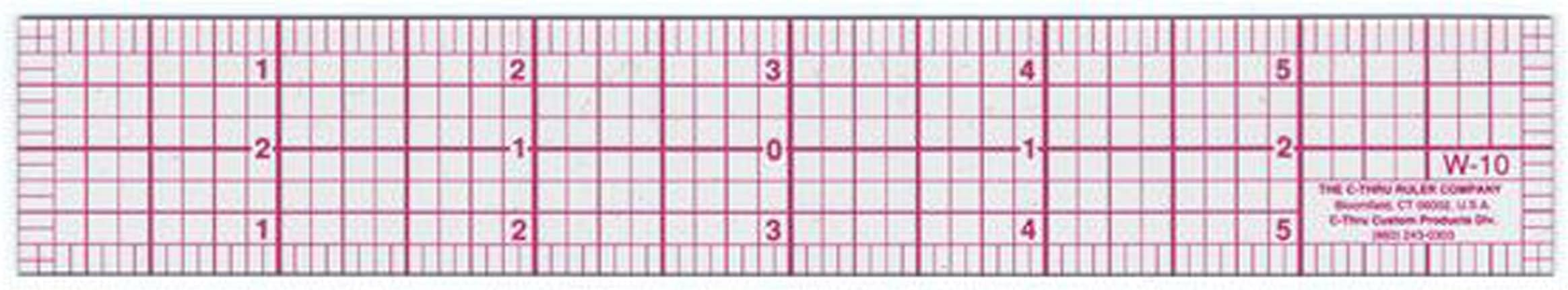 Westcott W-10 6-Inch 8ths Graph Ruler, Transparent, 1 x 6 in : Amazon ...