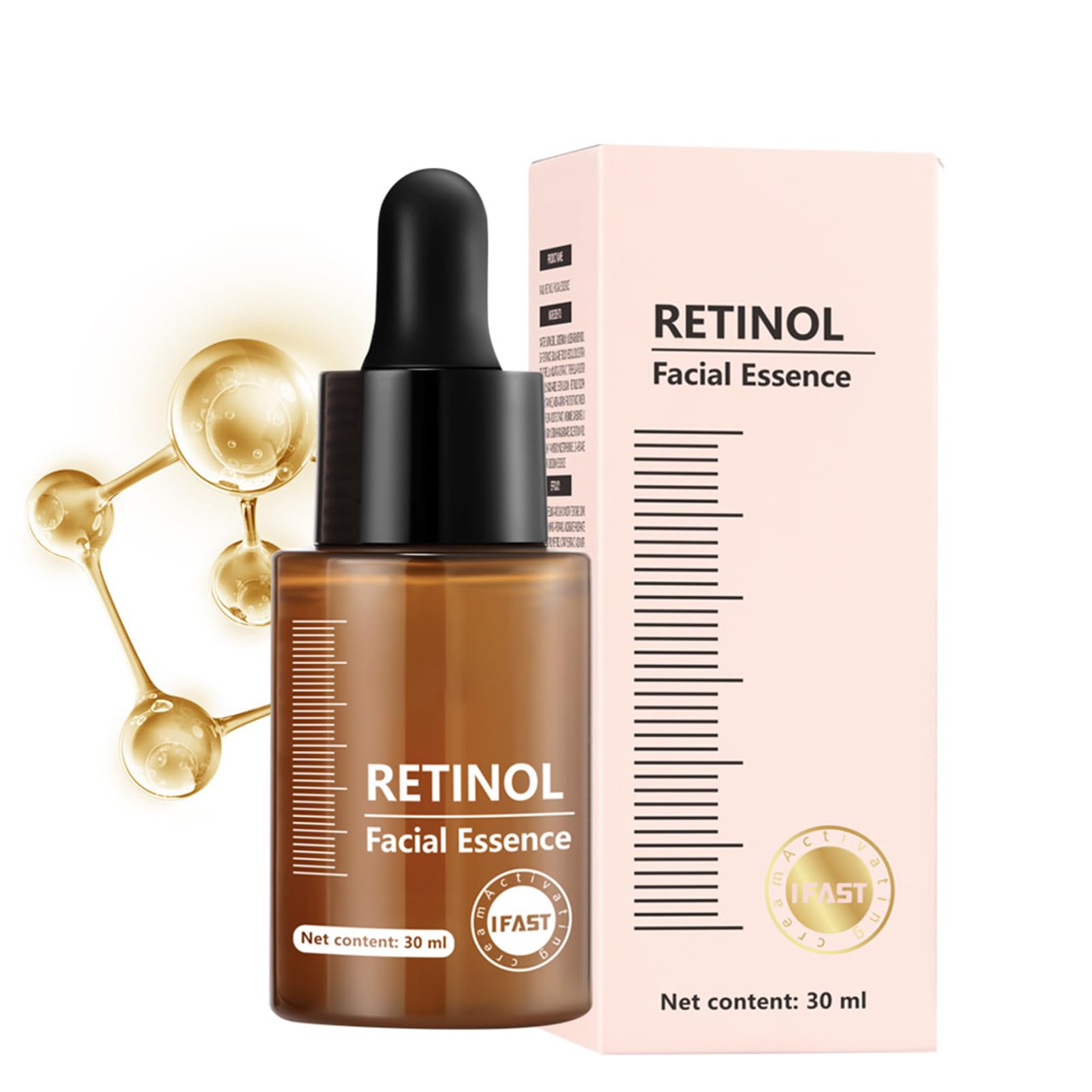 Double Retinol Serum for Face, Retinol Serum High Strength for Face and Skin, with Hyaluronic ...