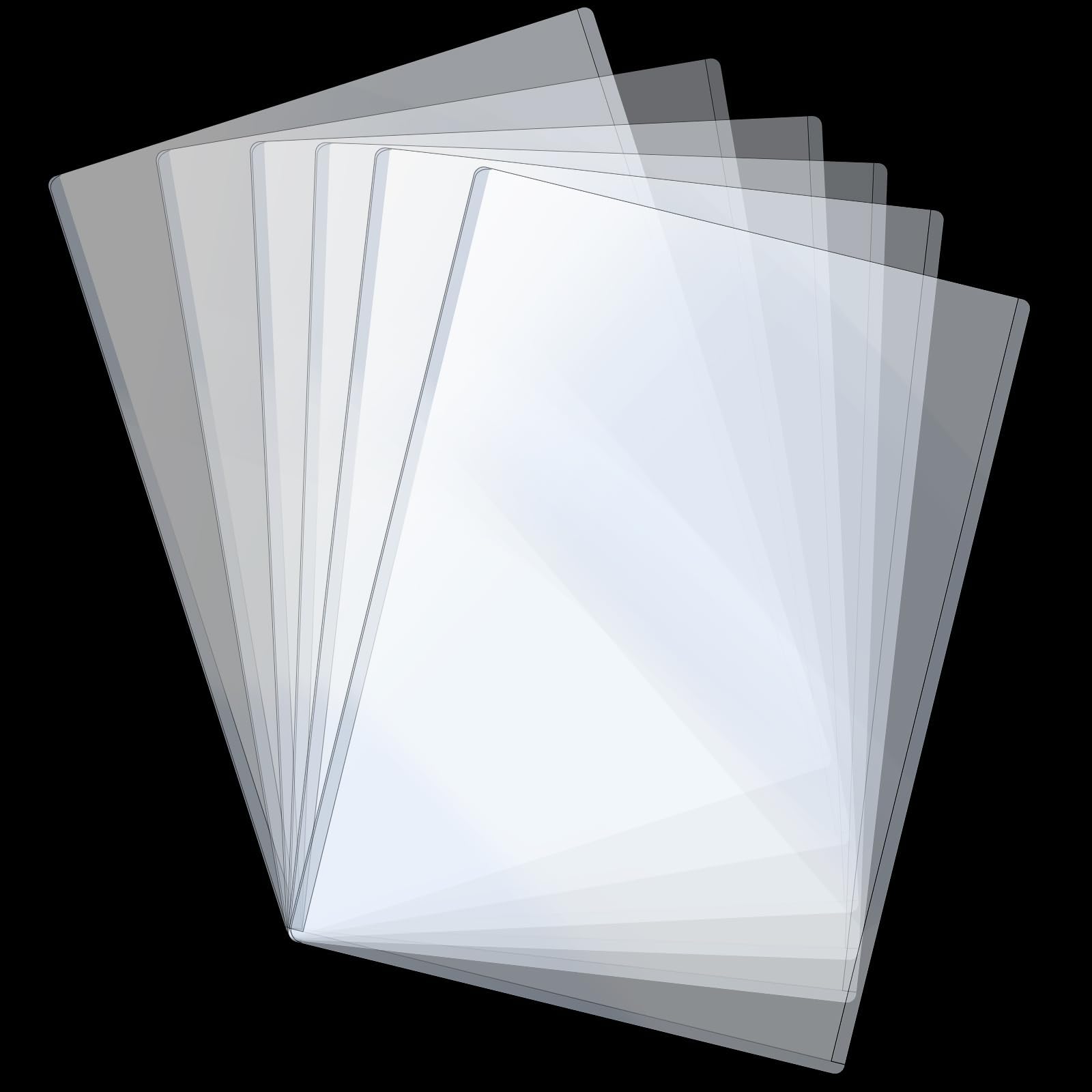 Amazon.com : 20 Pack 8.5" x 11" Hard Plastic Sheet Protectors, Rigid ...