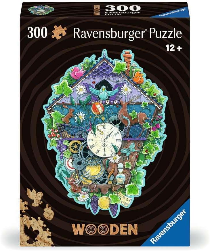 Amazon.com: Ravensburger Cuckoo Clock Wooden Jigsaw Puzzle for Adults ...