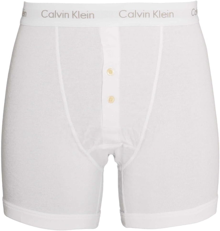Calvin Klein - Boxer Brief - Button Fly - Long Leg Boxers for Men ...