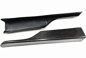 Amazon.co.jp: Side Skirt Spoiler Carbon Fiber Car Front Side Skirt ...