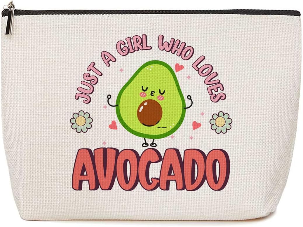 Amazon.com : Funny Avocado Gifts Makeup Bag Cosmetic Bag Friendship ...