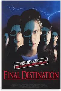 Amazon.com: Final Destination Movie Posters (1) Canvas Wall Art Prints ...