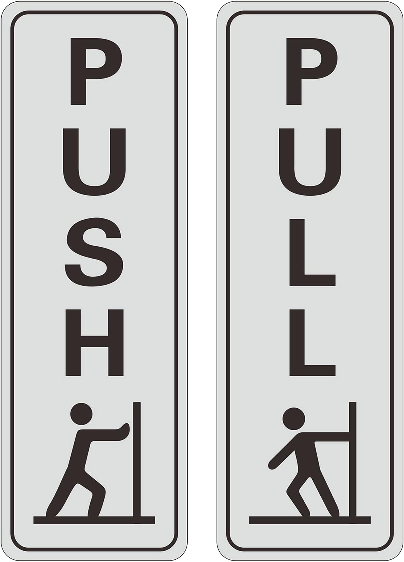 Amazon.com : Push Pull Sticker Sign,6 Pack RAMIEYOO Designer Push Pull ...