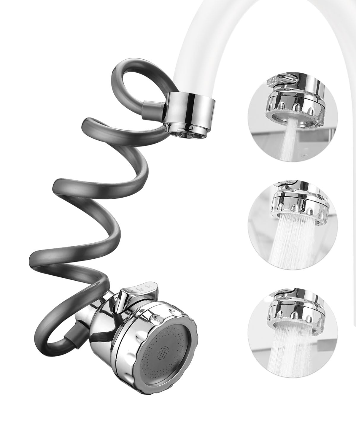 Kitchen Faucet Sprayer Attachment, Movable Faucet Extender for Kitchen ...