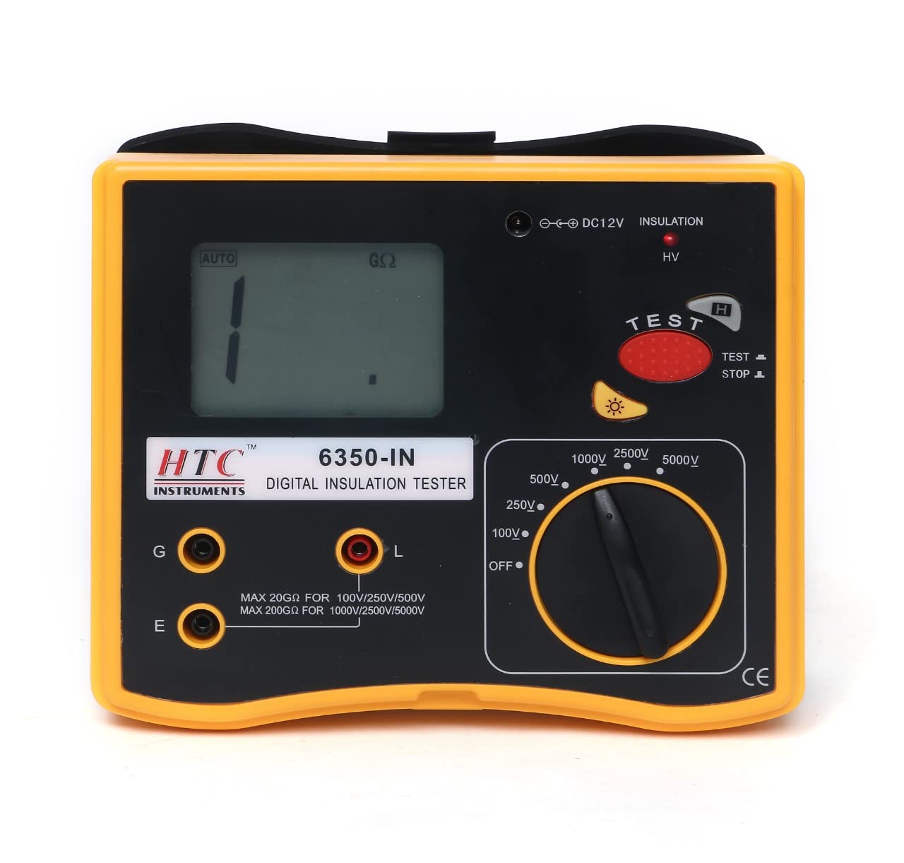 HTC Instruments High Quality Digital Insulation Tester 100V to 5000V ...