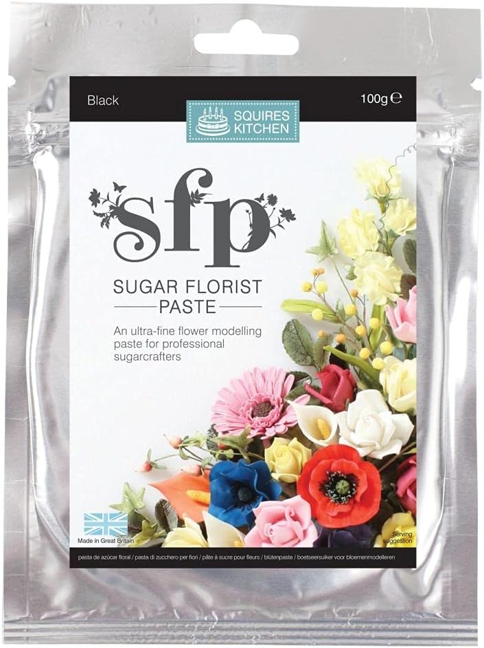 Squires Kitchen Black Sugar Paste 100g : Amazon.fr: Grocery
