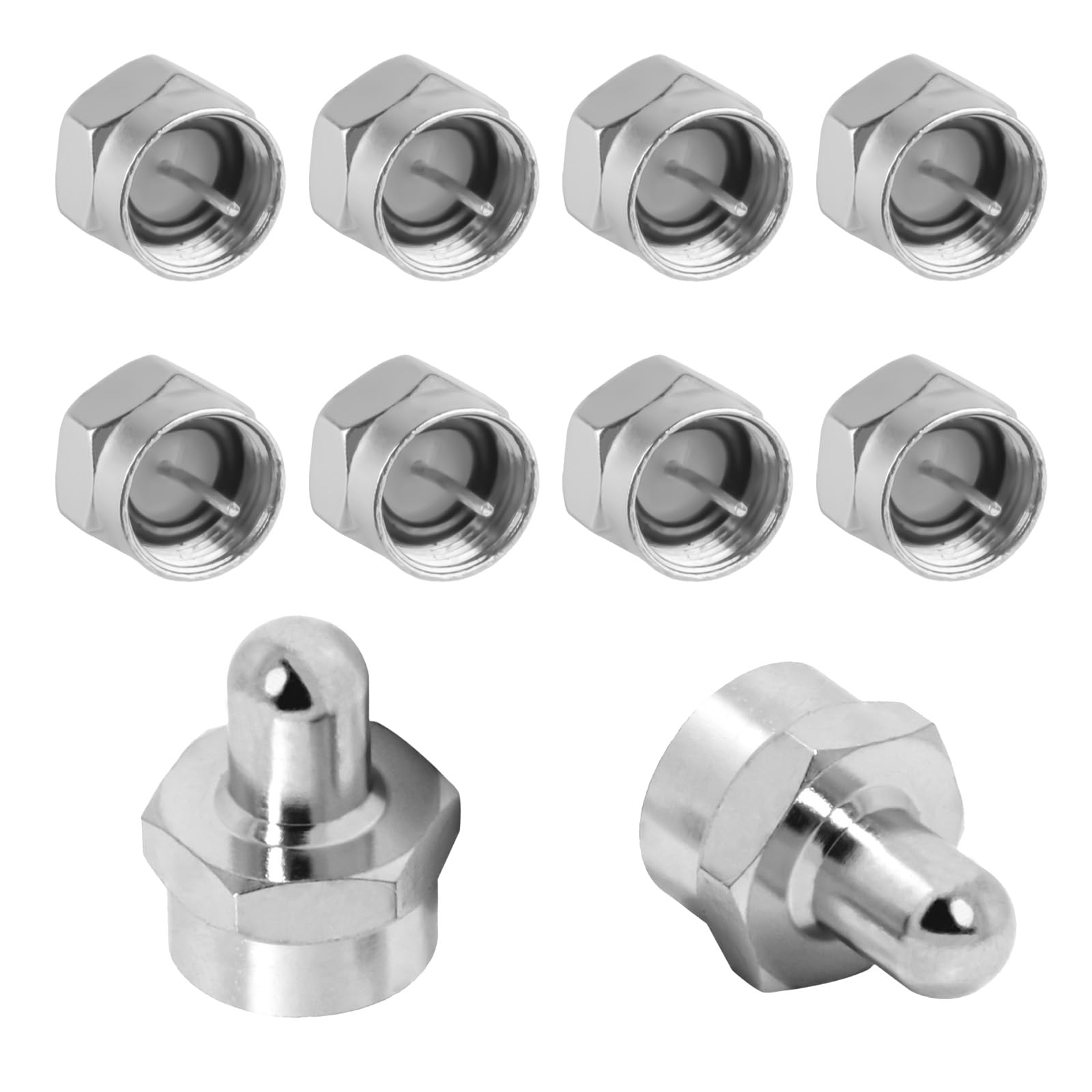 Amazon.com: 10 Pcs 75 Ohm Terminators, Coax Cable Cover, Coax Cap Cover ...