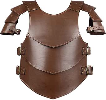 Amazon.com: Viking Warrior Chest Armor Medieval Armor Knight Leather ...