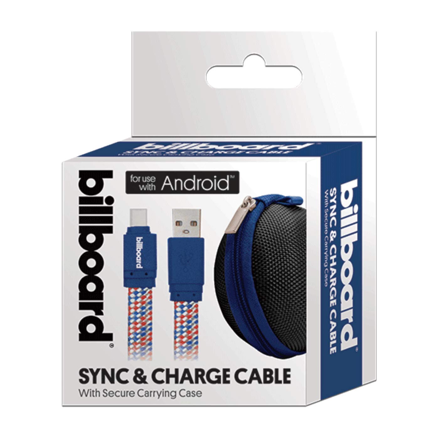 Amazon.com: Reiko Billboard 6' USB-C to USB-A Sync & Charge Cable Blue ...