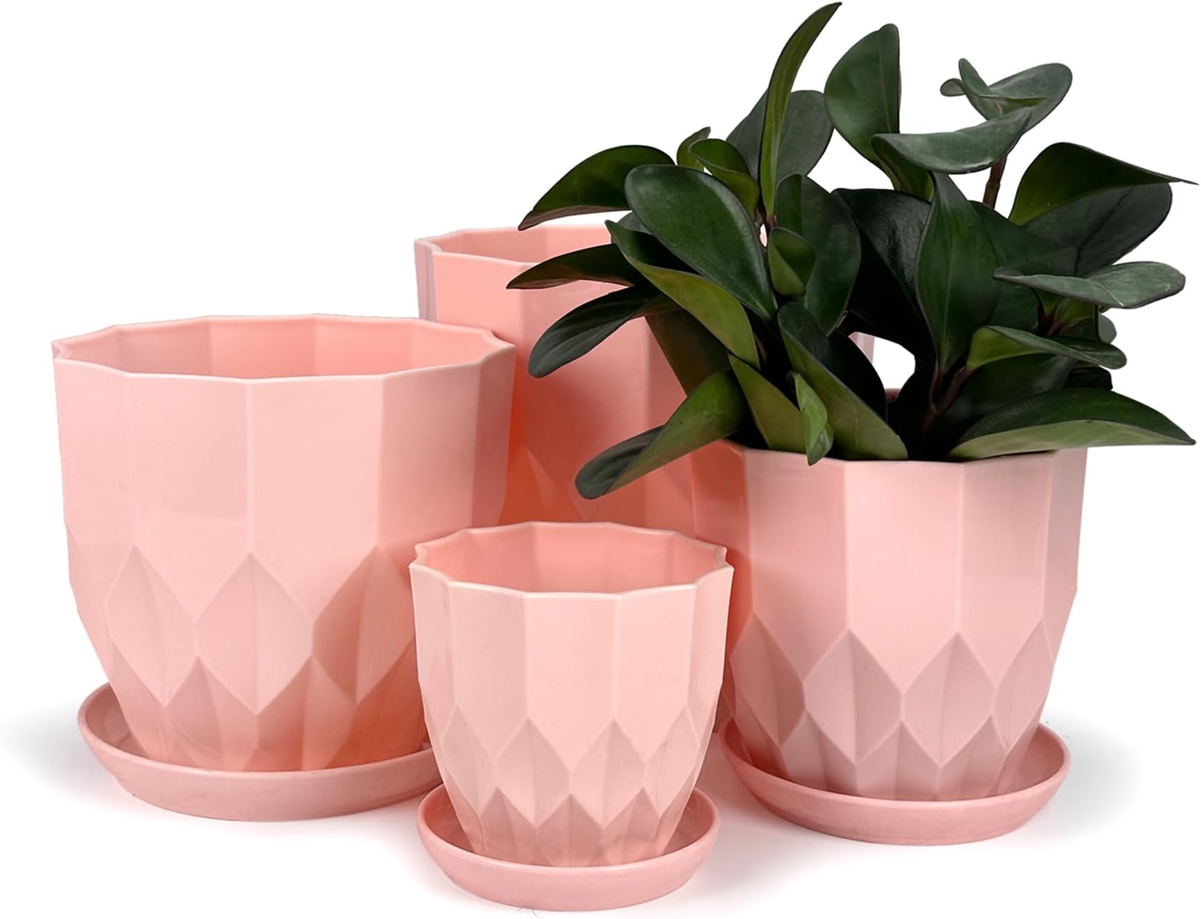 Amazon.com: Utopia Home - Plant Pots Indoor with Drainage - 7/6.6/6/5.3 ...