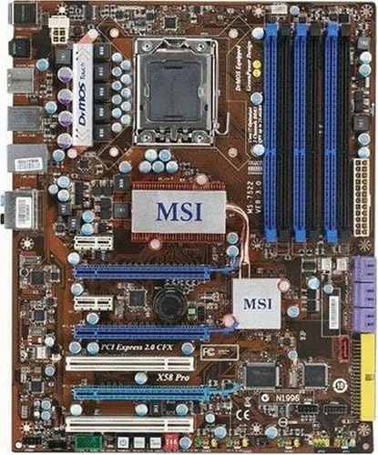 Amazon.com: MSI X58 Pro Core i7/Intel X58/6DDR3-1333/ATI CrossFireX/GbE ...