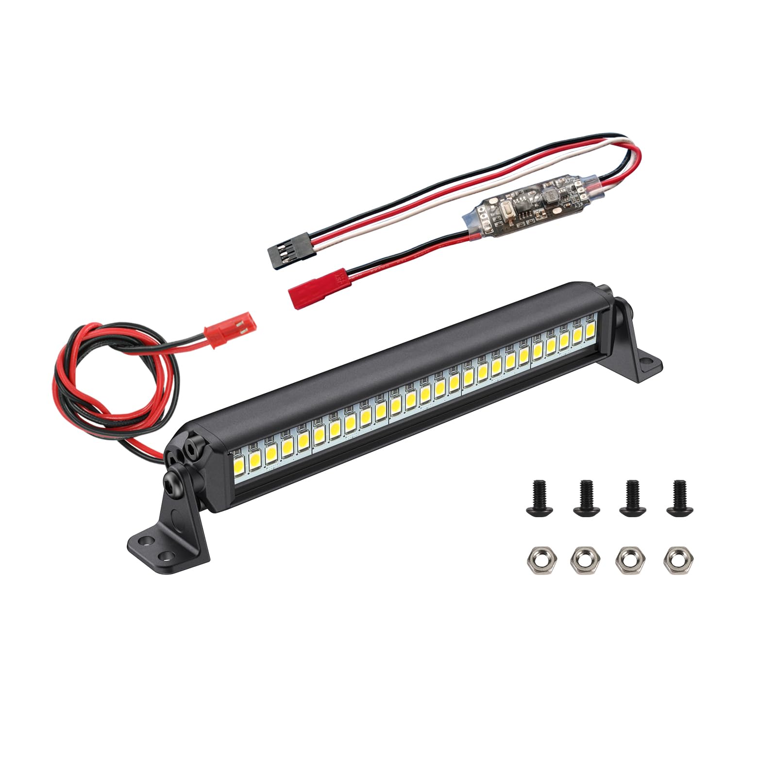 Amazon.com: RC Light Bar 25 LED 4.5 Inch Aluminum RC Lights RC Crawler ...