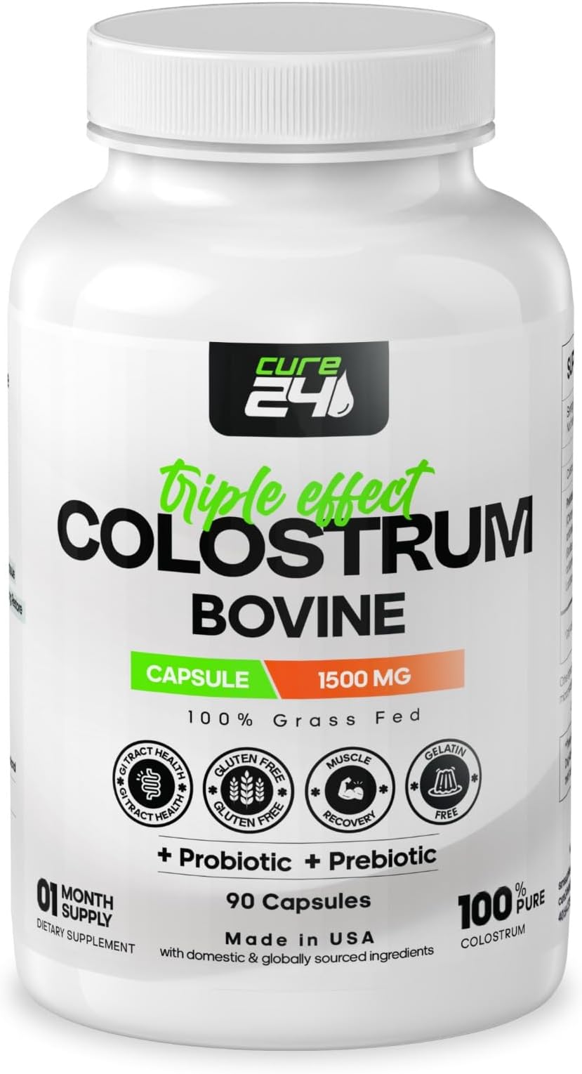 Amazon.com: Colostrum Supplement 2 Month Supply, Grass Fed Bovine ...