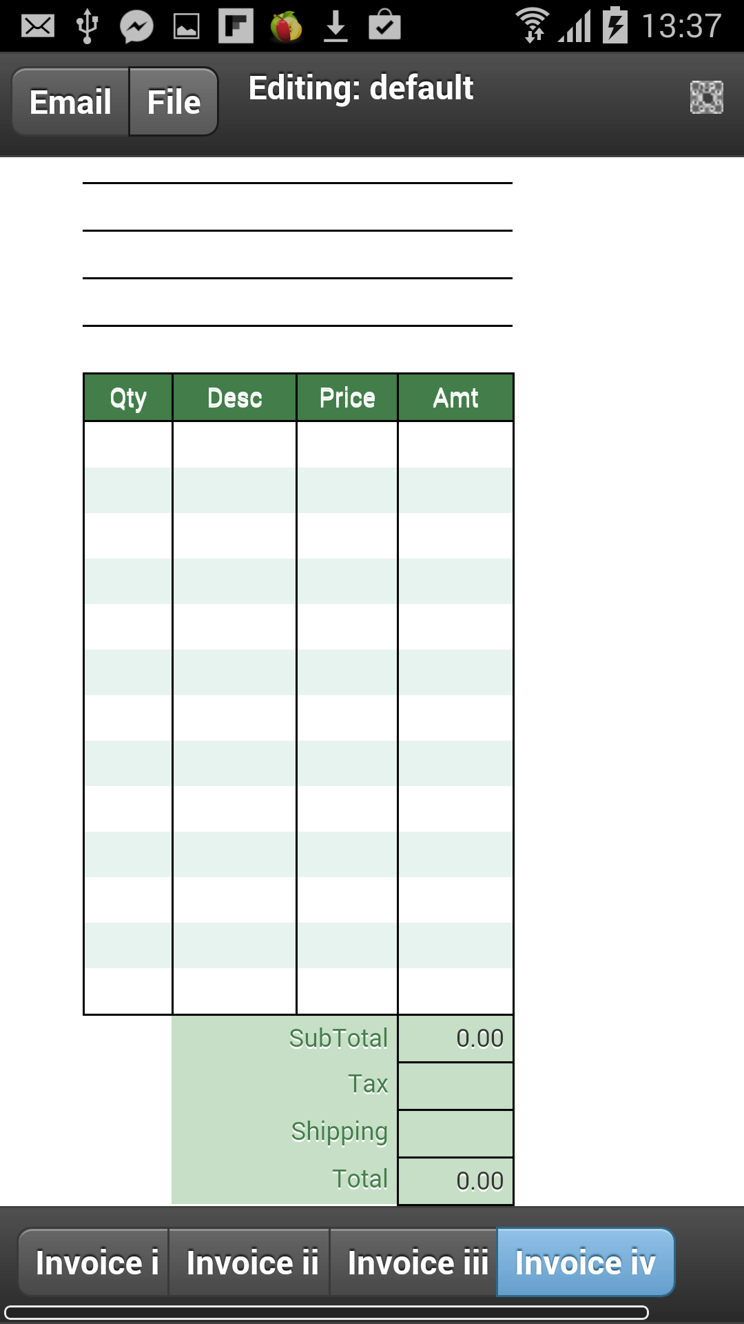 Commercial Invoice:Amazon.co.uk:Appstore for Android
