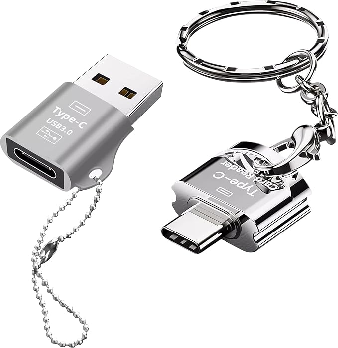 Amazon.com: Senbos USB C Micro SD Card Reader with Keychain – USB-C to ...