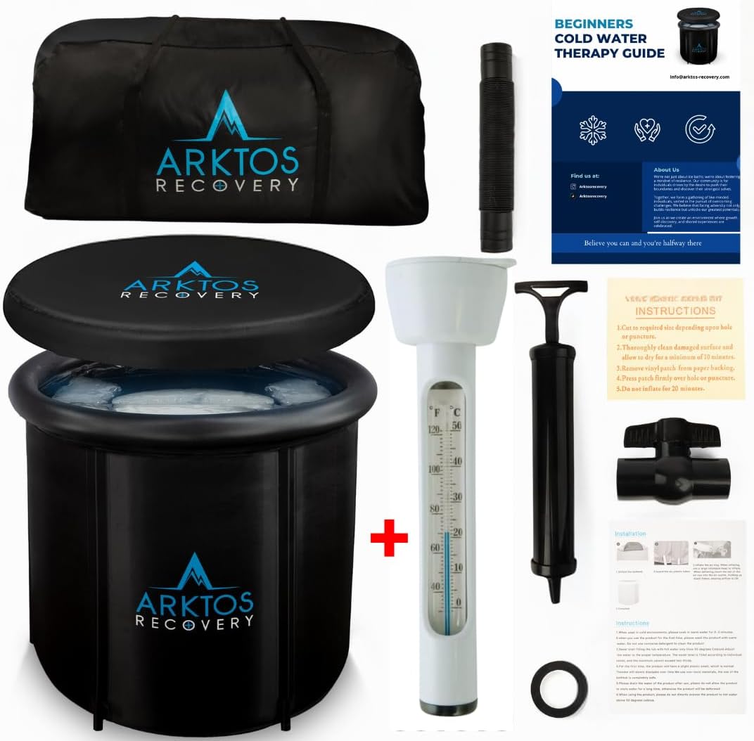 Tundra TUB XL Cold Plunge - 440 Litre Ice Bath for Athletes & Recovery ...