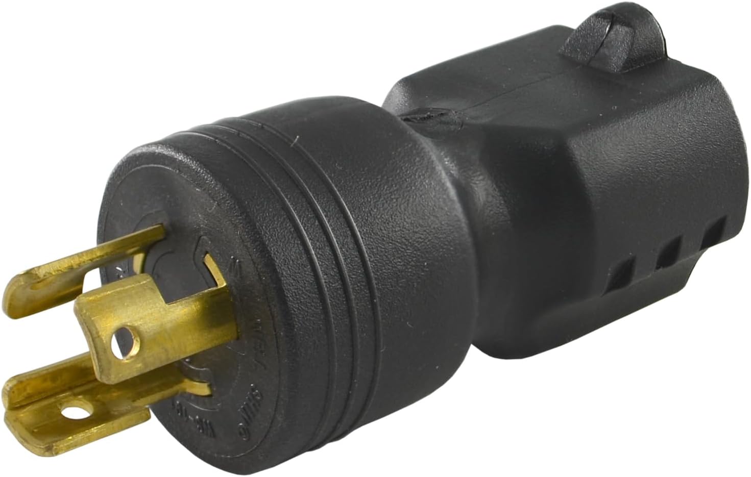 Amazon.com: Conntek 30128-BK, Locking Plug Adapter NEMA L5-15P to 5-15/20R