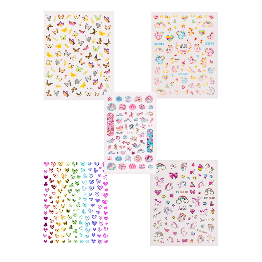 Yellow Chimes Nail Stickers for Womens and Girls Self Adhesive Nail Art ...