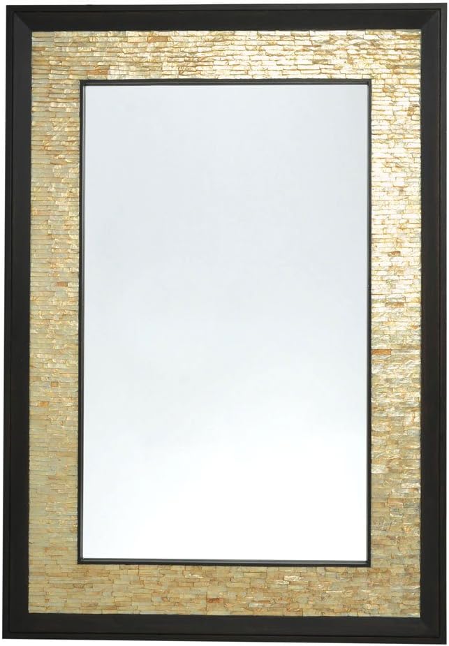 Amazon.com: KOUBOO Rectangular Capiz Seashell Framed Wall Mirror : Home ...