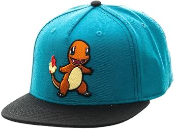 Amazon.com: BIOWORLD Pokemon Charmander Embroidered Snapback Cap Hat ...