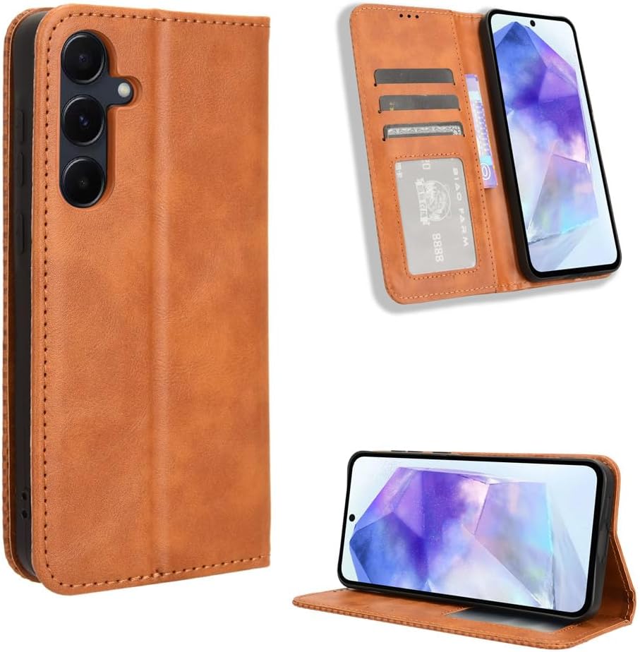 Samsung Galaxy A35 5G Case [Wallet] [Clip Function] [Card Slots] [Magnetic Flip Cover ...
