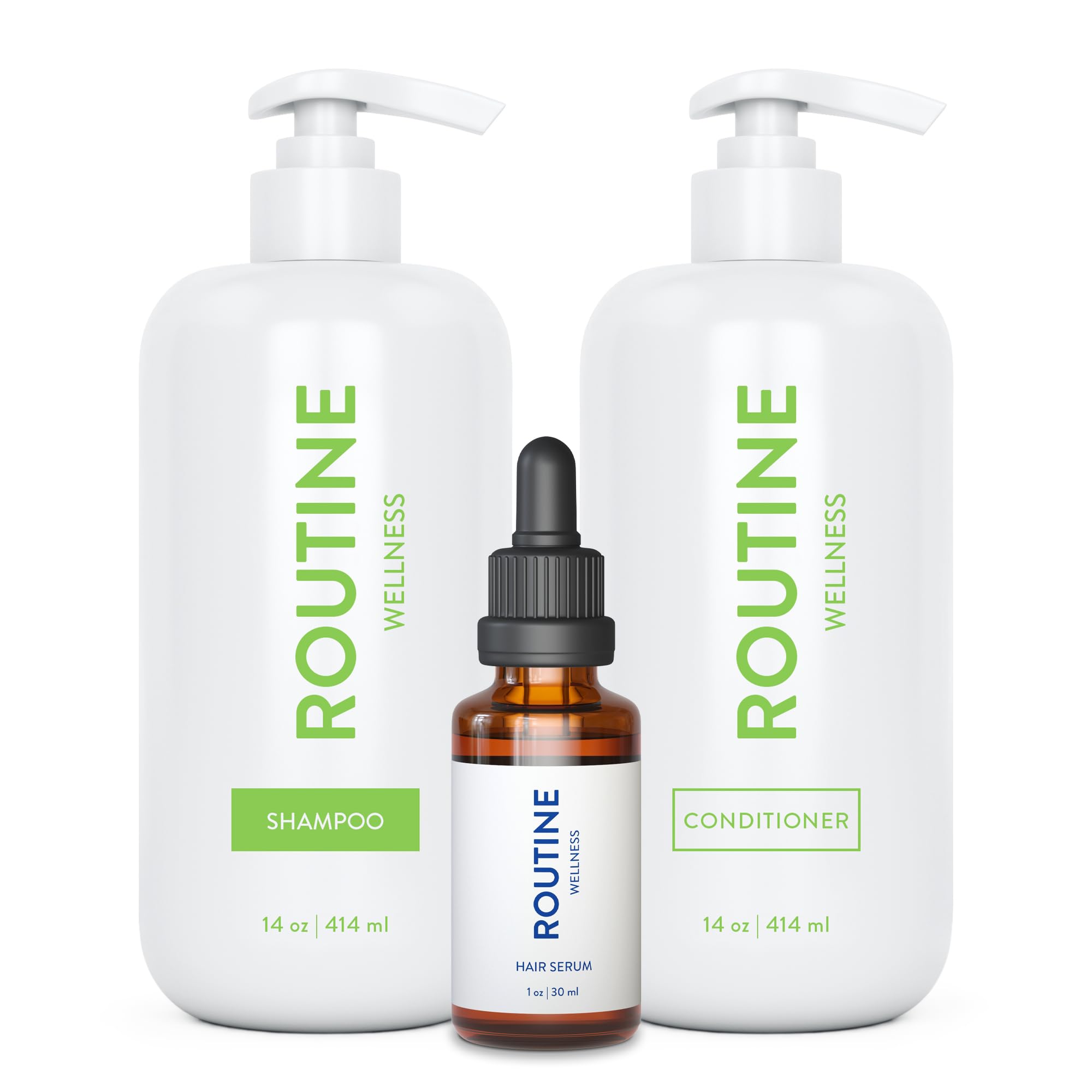 Amazon.com : Routine Wellness Shampoo and Conditioner Set and Hair ...