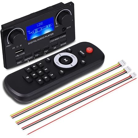 Amazon.com: MP3 Decoder, DC 12V Bluetooth MP3 Decoder Board Audio ...