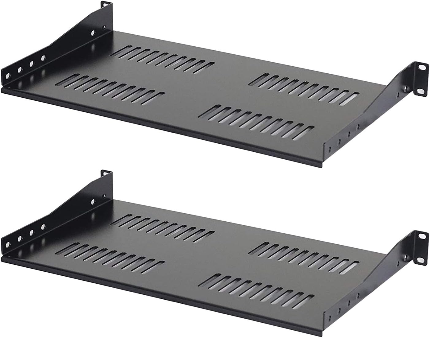 Amazon.com: 1U Universal Server Shelf Vented Rack Mount Cantilever ...