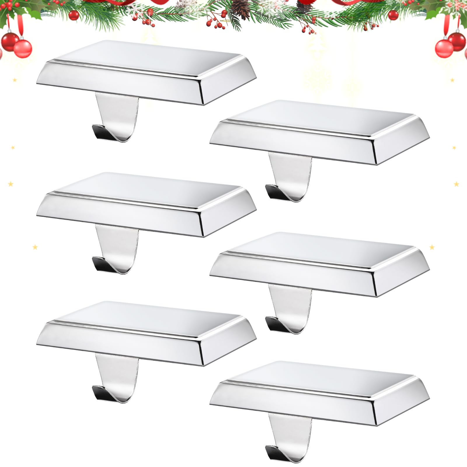 Amazon.com: popamaz Christmas Stocking Holders for Mantle, Weighted ...