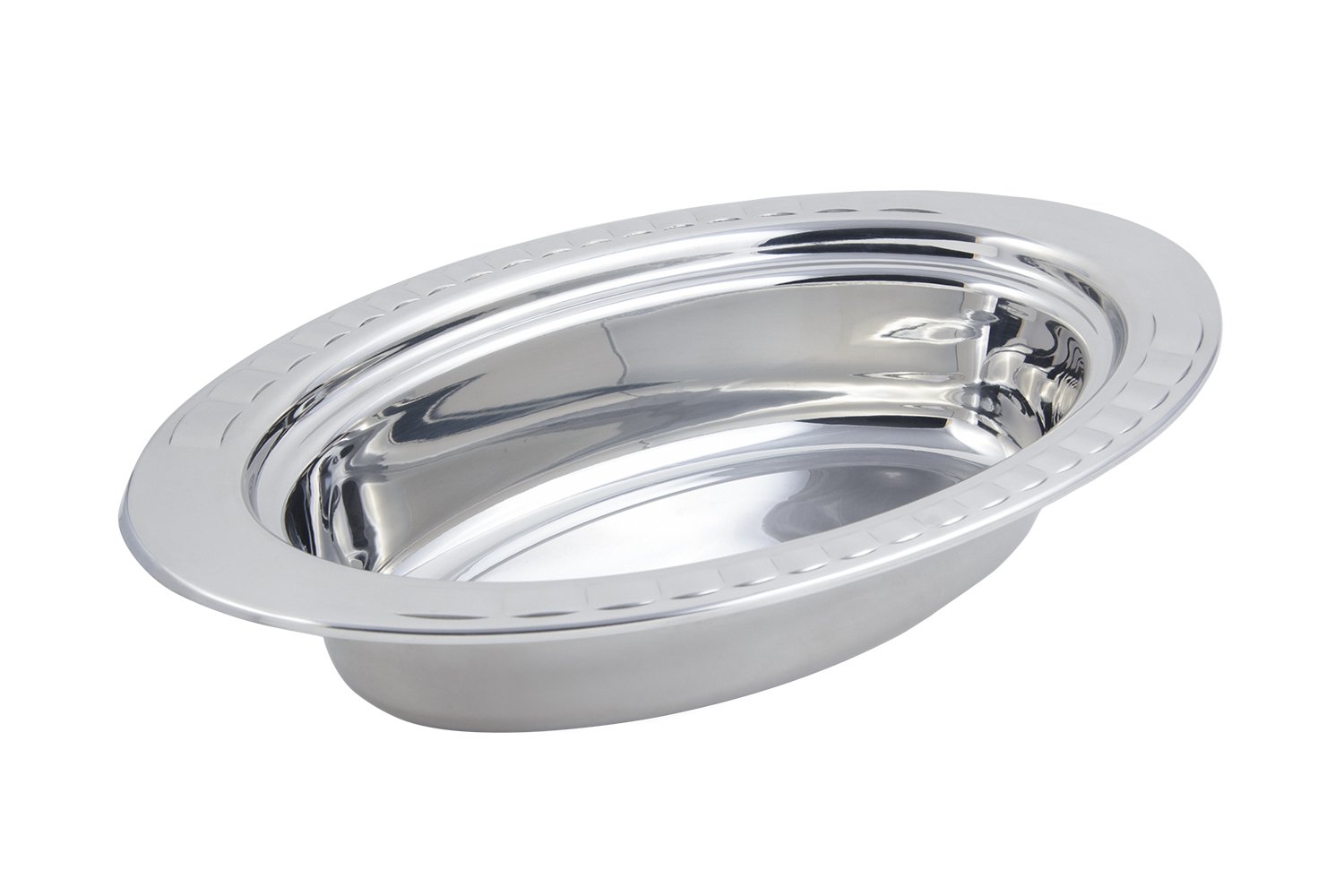 Amazon.com: Bon Chef 5699 Heavy Gauge Hi Polished Stainless Steel Oval ...
