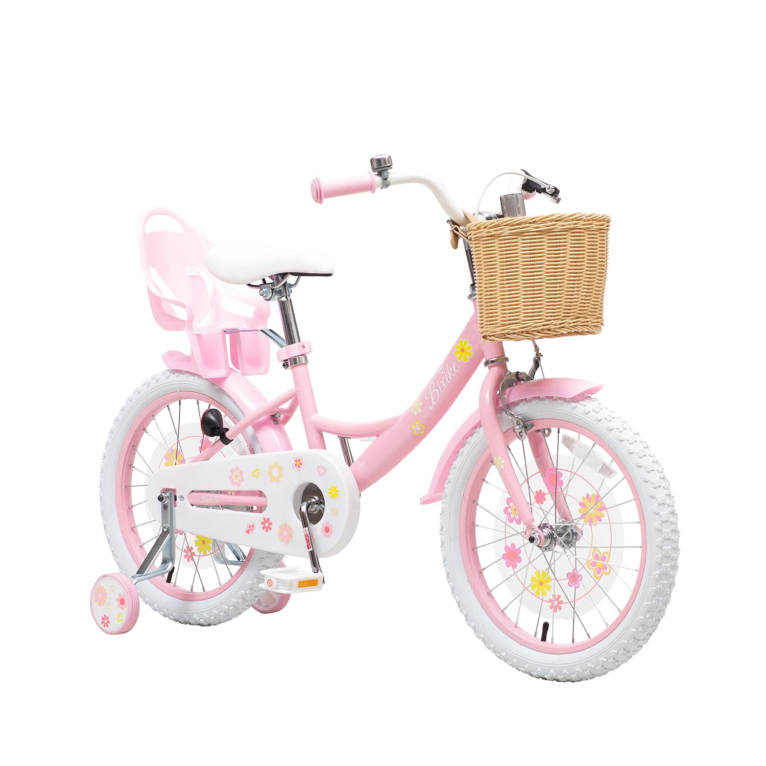 Girls Bike with Basket for Toddlers and Kids Aged 3-8 Years Old,14 and ...