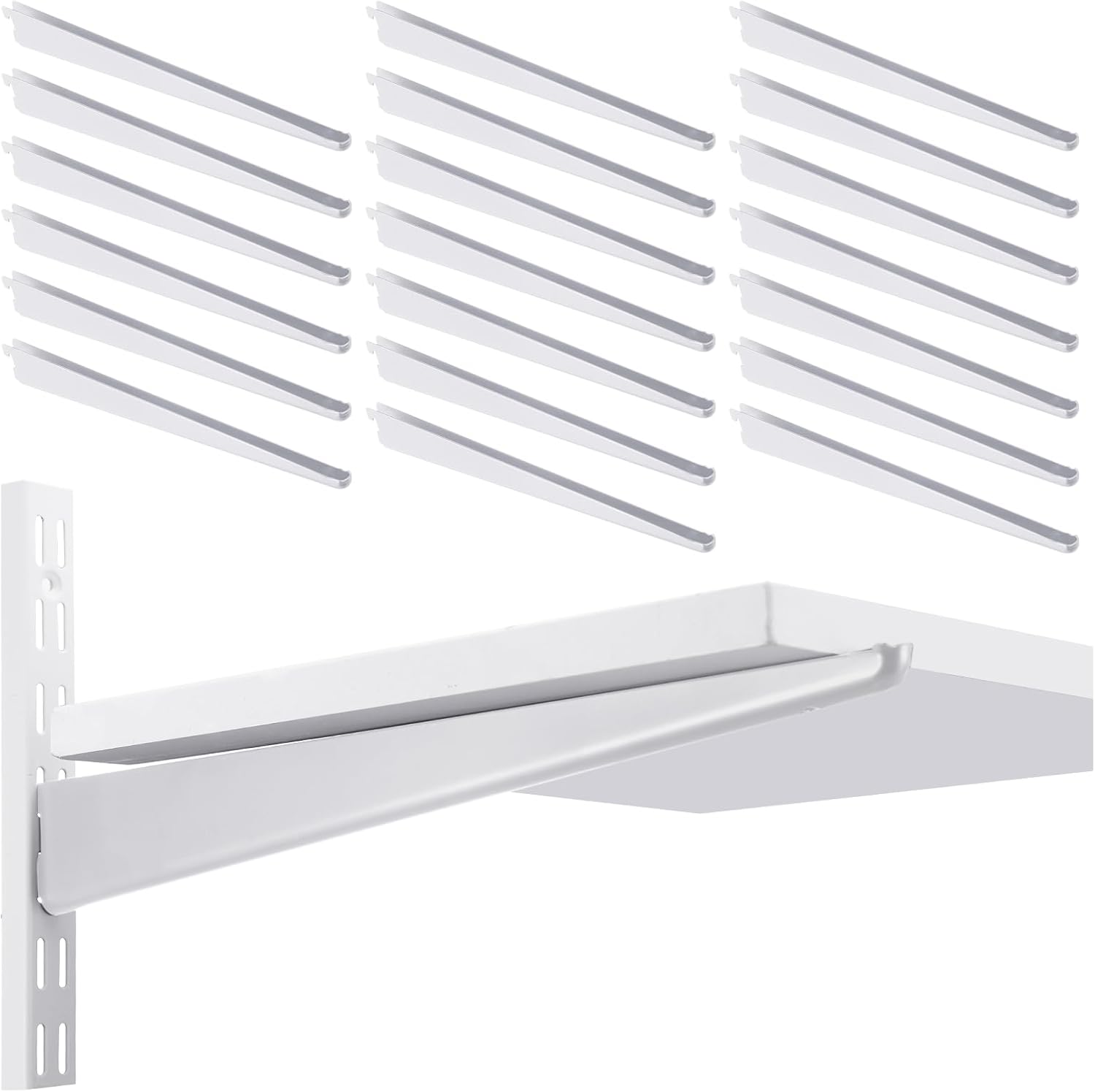 Amazon.com: CroBlissful 20 Pcs Adjustable Shelf Brackets for Double ...