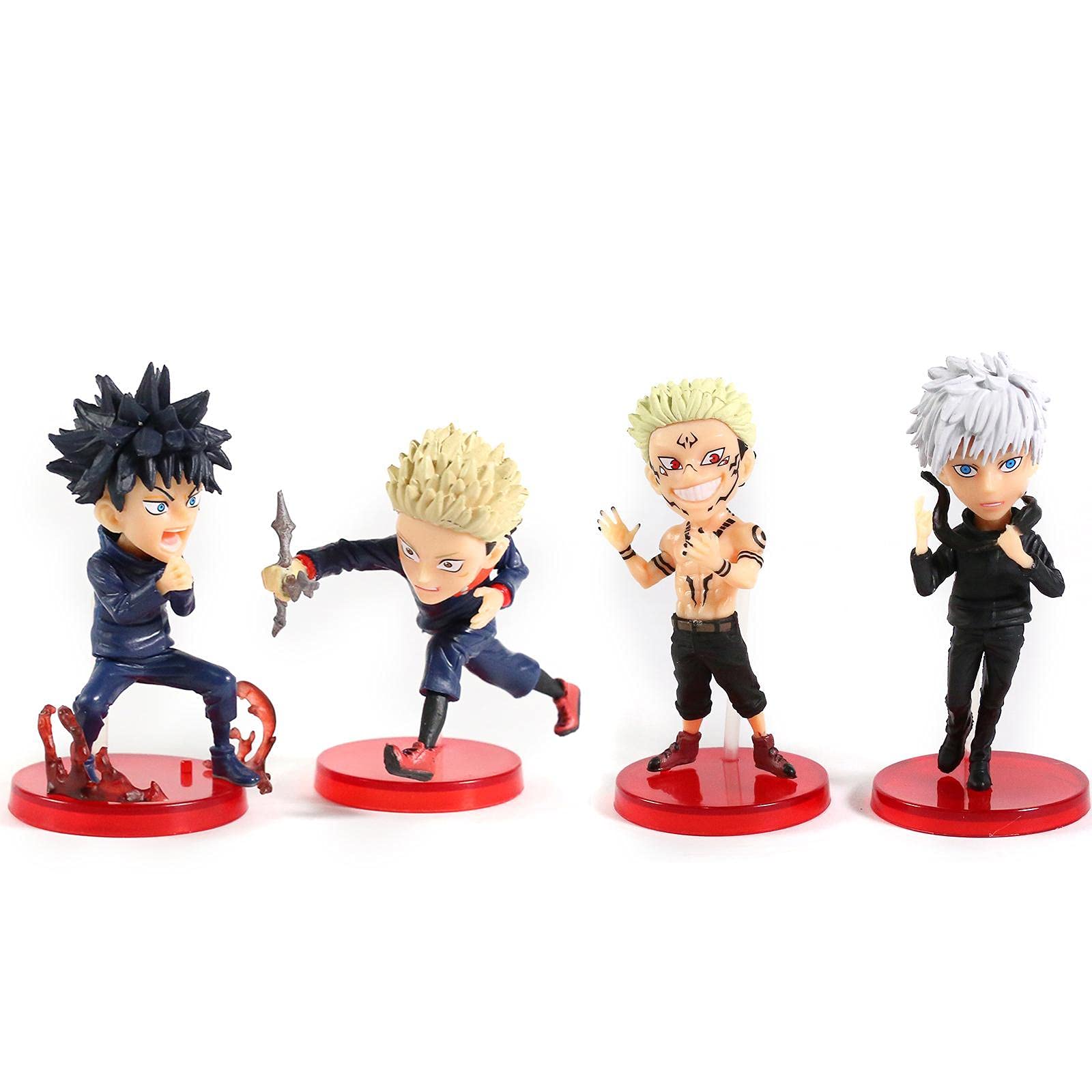Buy 4Pcs/Set Anime Figure Jujutsu Kaisen Manga Satoru Gojo Ryomen ...