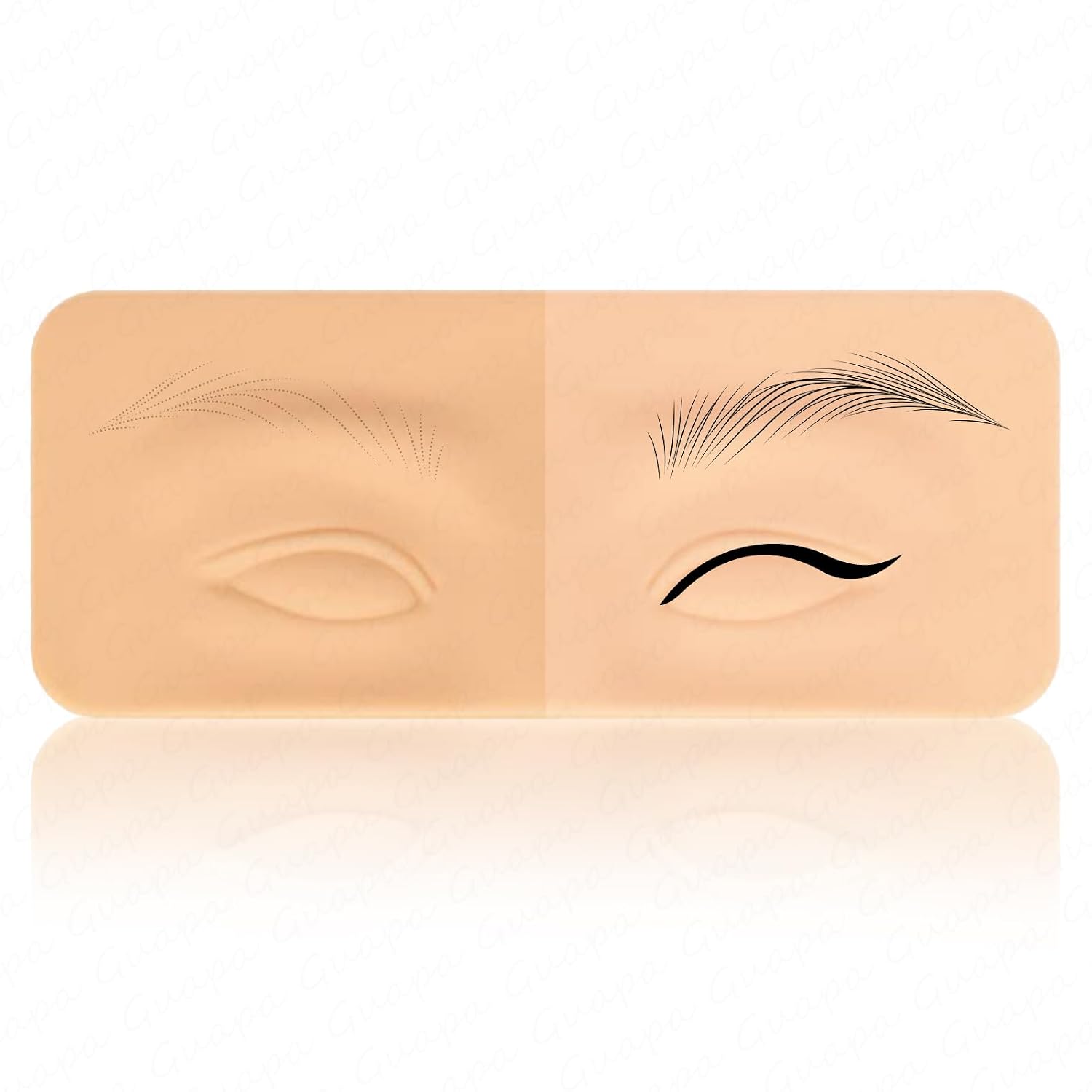 Amazon.com : Guapa 3D Eyebrow Module Silicone Skin with Printed Guiding ...