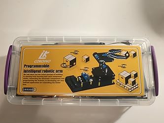 Amazon.com: LK COKOINO Robot Arm for Arduino, Smart Robot Building Kit That can Memorize and ...