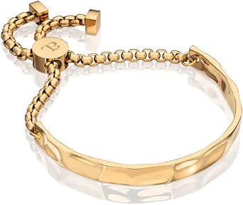 Abbott Lyon Gold Hammered Bangle - Women's Bracelet 18k Gold Plated ...