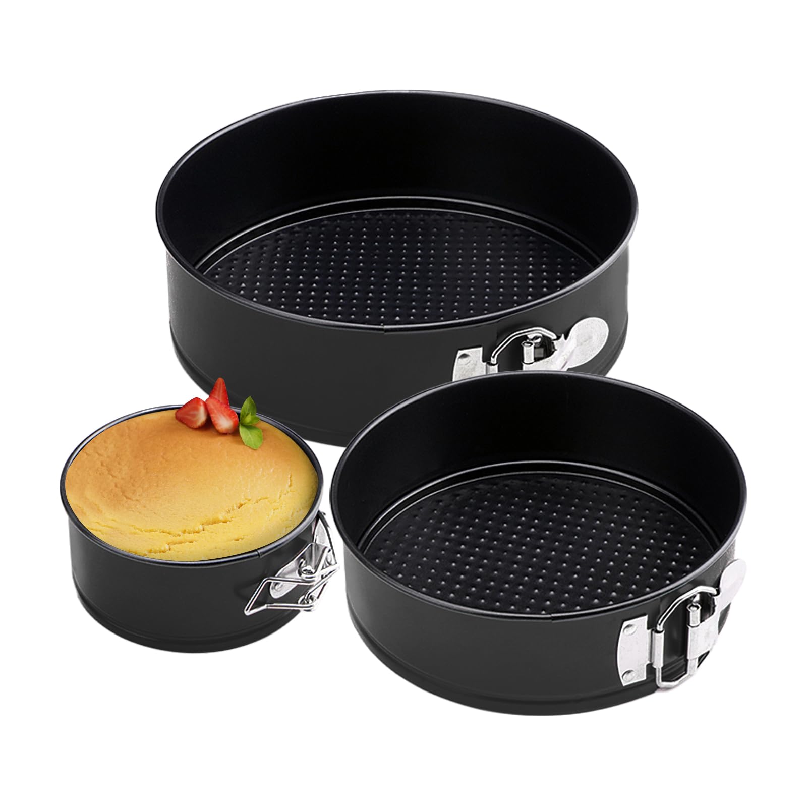 Amazon.com: SHIKORI Springform Pan Set, Nonstick 3pcs (4-7-9 in ...