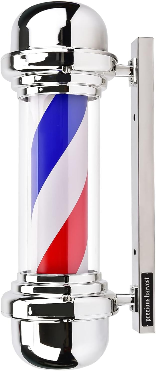 Amazon.com: precious harvest 20 Inch Barber Pole,Red Blue and White ...