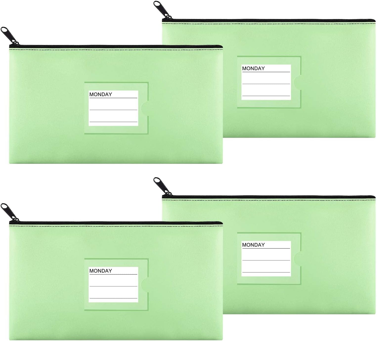 Amazon.com: Sinzip 4 Pack Bank Deposit Money Bag, Heavy Duty ...