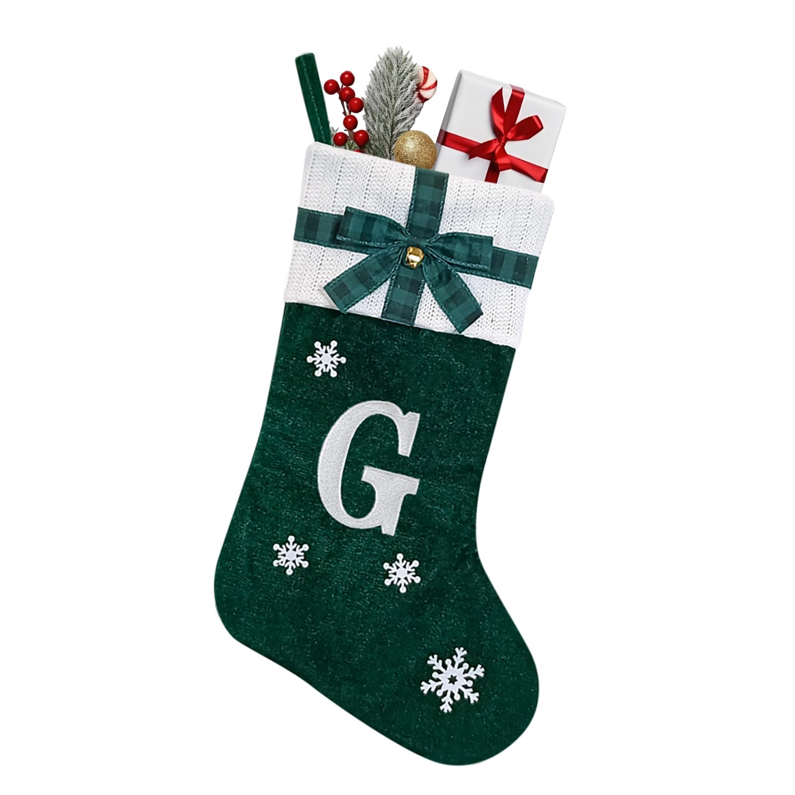 Amazon.com: Hying Christmas Stockings Xmas Custom Monogram Stockings ...