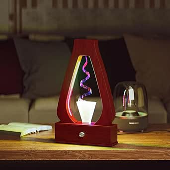 Water Flow Table Lamp, Anti Gravity Design Droplet Table Lamp with 10 ...