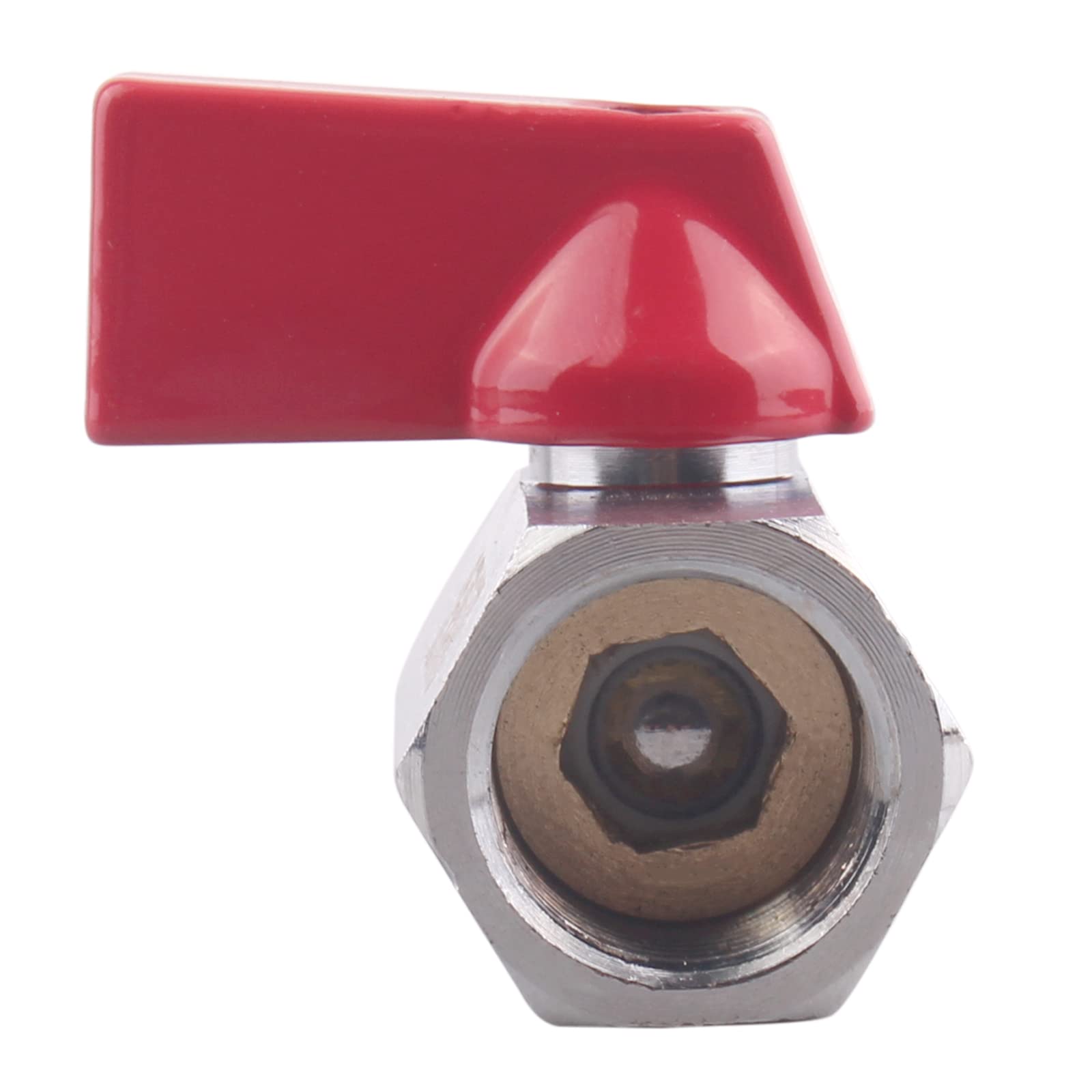 Snapklik.com : DERNORD Brass Mini Ball Valve NPT Thread, Shut-Off Valve ...