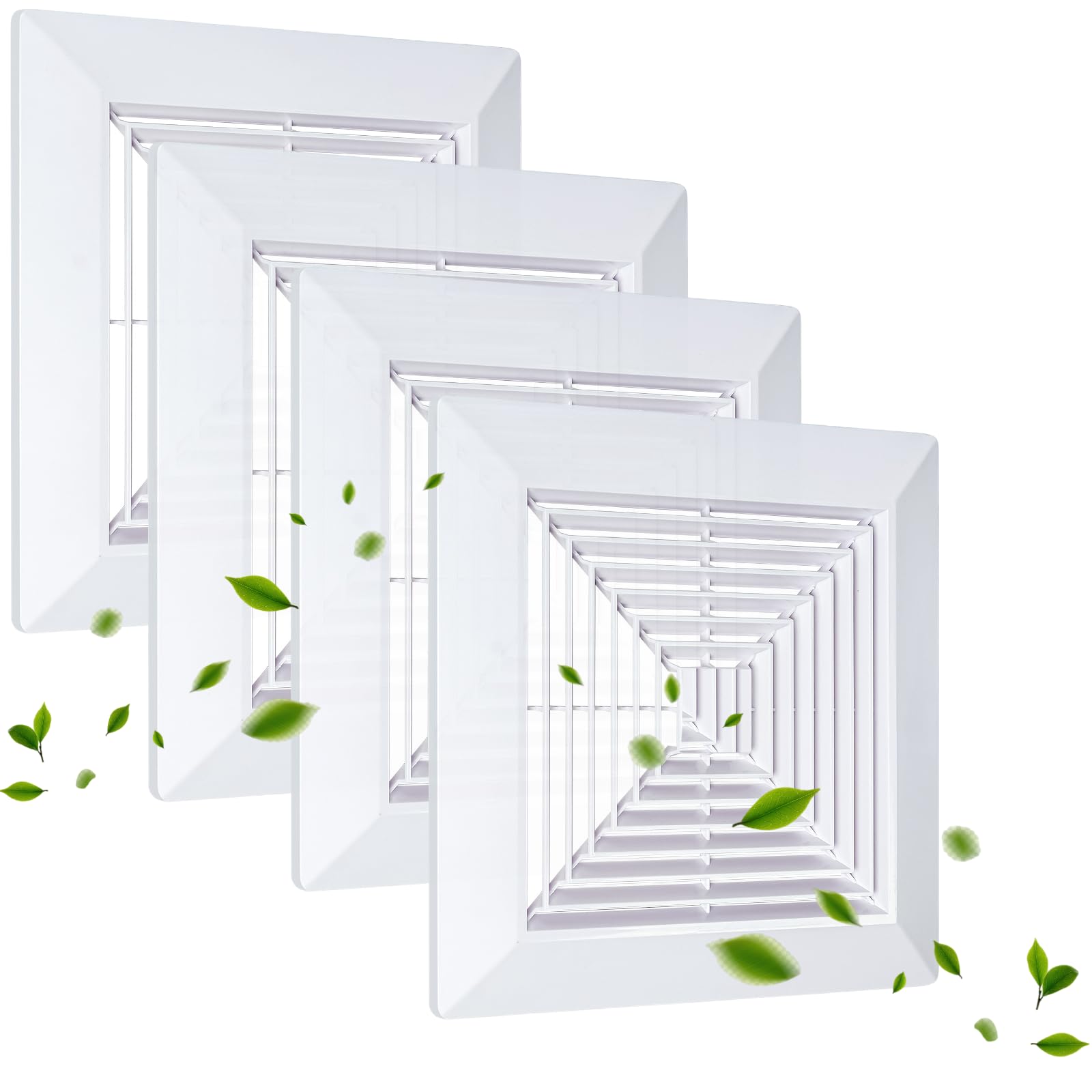Snapklik.com : Flowild 4 Pcs 12x12 Bathroom Exhaust Fan Cover