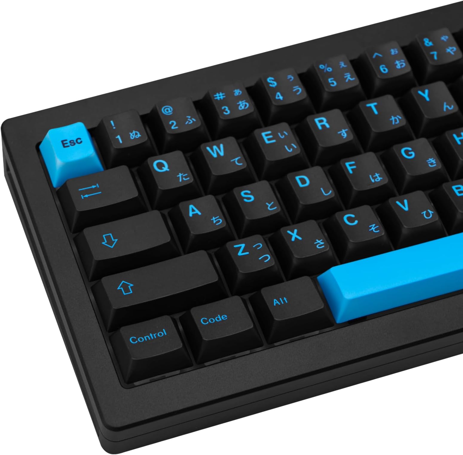 Amazon.com: TIMSEKER 129 Keys Black and Blue Japanese Keycaps ...