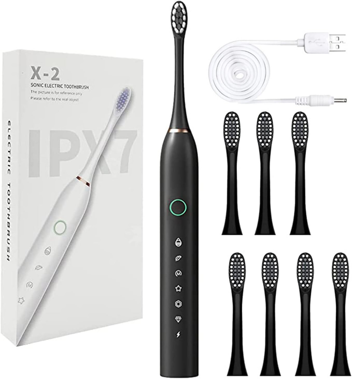 Amazon.com: MOON Rechargeable Electric Toothbrush for Adults & Teens ...